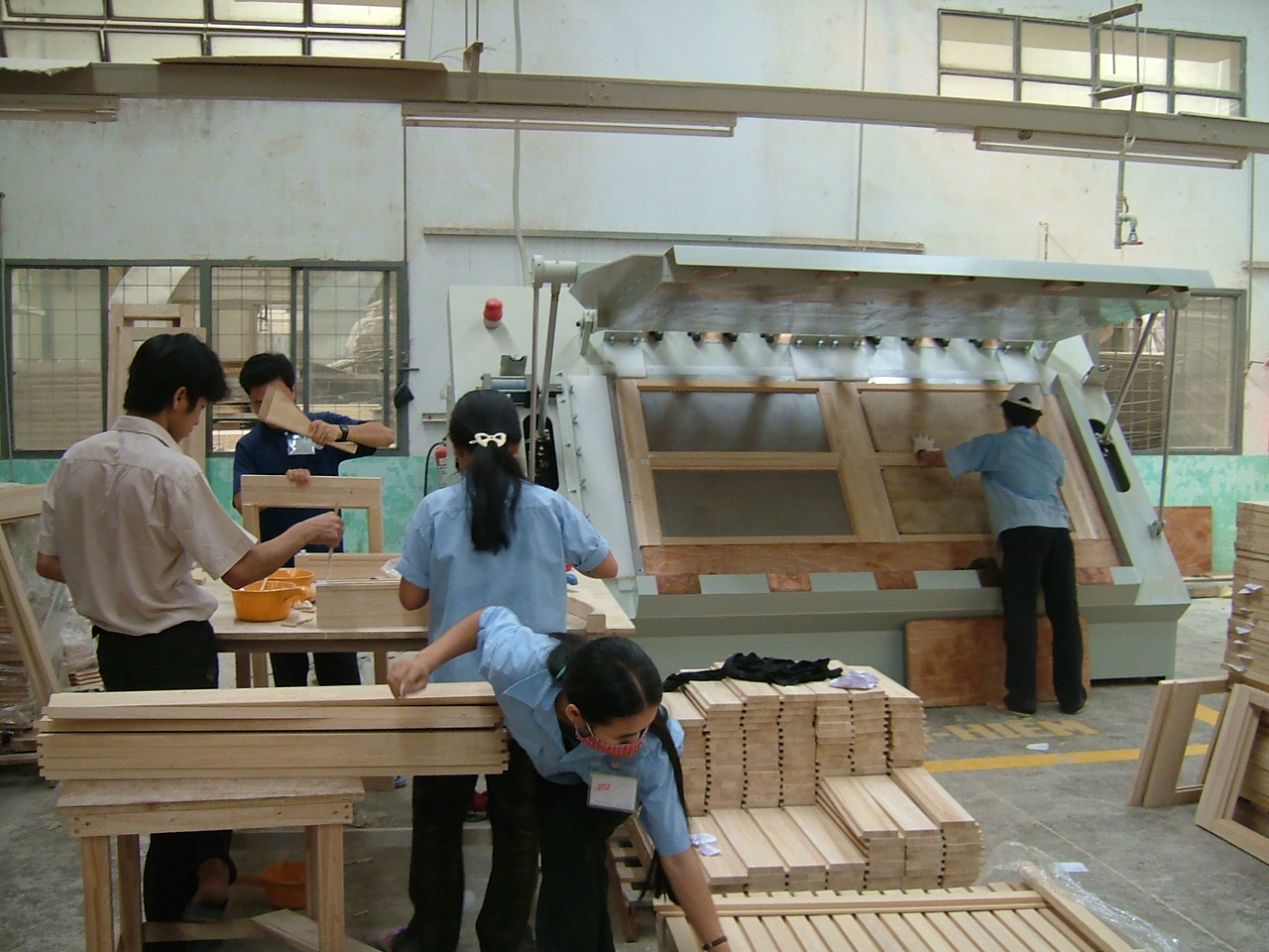 High Frequency Press - Dual Inclined Bed-Woodworking Processing-High ...